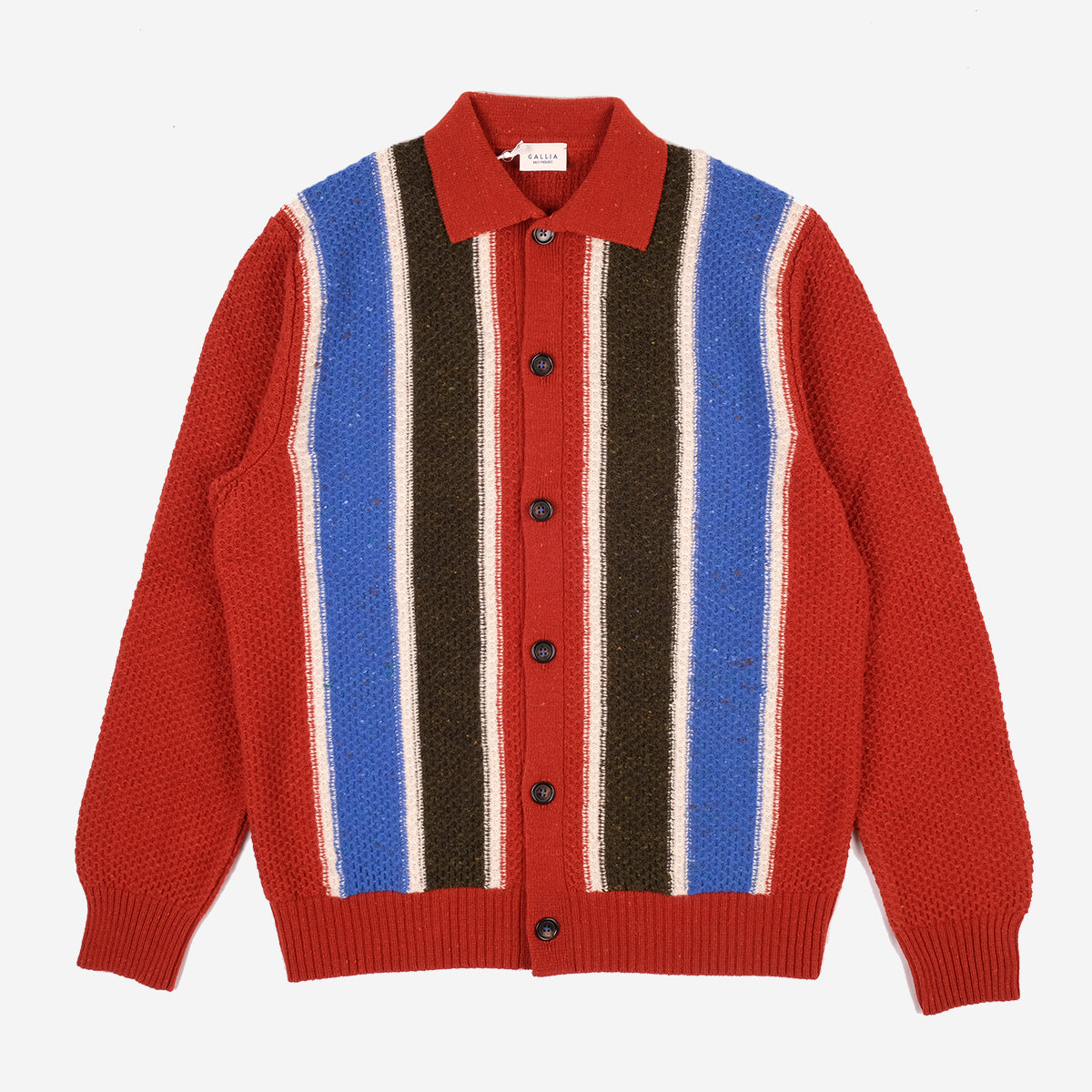 GALLIA KNIT PROJECT - Child Donegal Merino Wool Cardigan - Multi Stripe ...